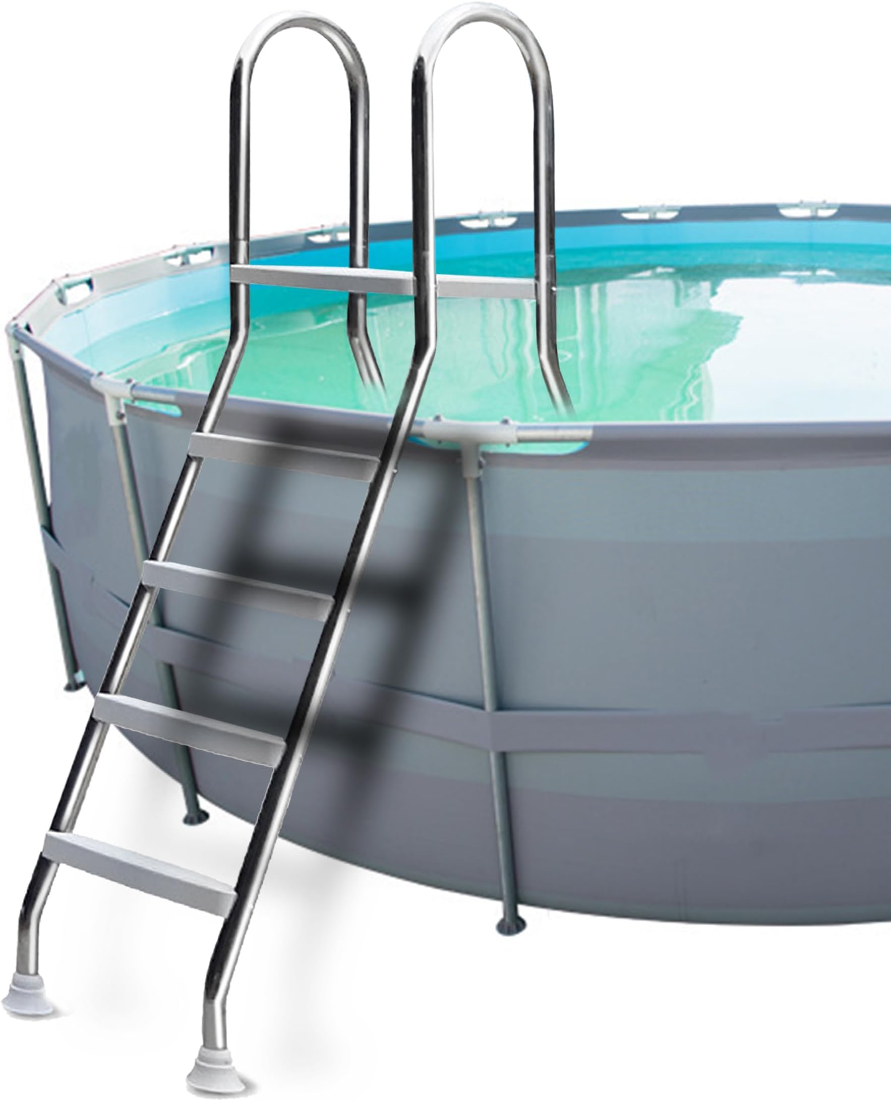 Amazon.com: Double Sided Swimming Pool Ladder, Heavy Duty Pool Ladder ...