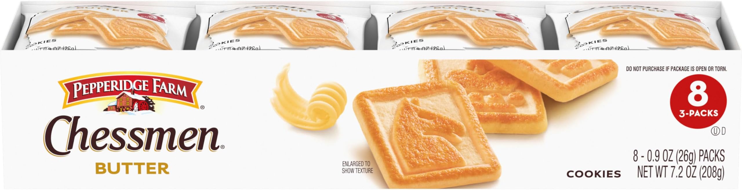 Amazon.com: Pepperidge Farm Chessmen Butter Cookies Multipack, 8 Packs ...
