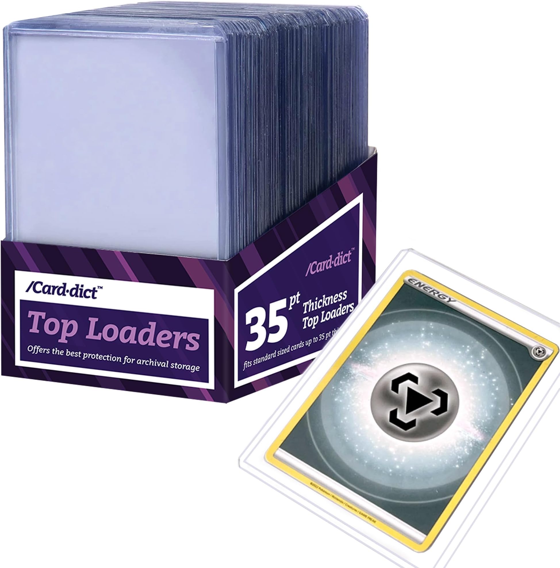 Amazon.com: Monster Top Loaders for Collectible Trading Cards - 25 ...