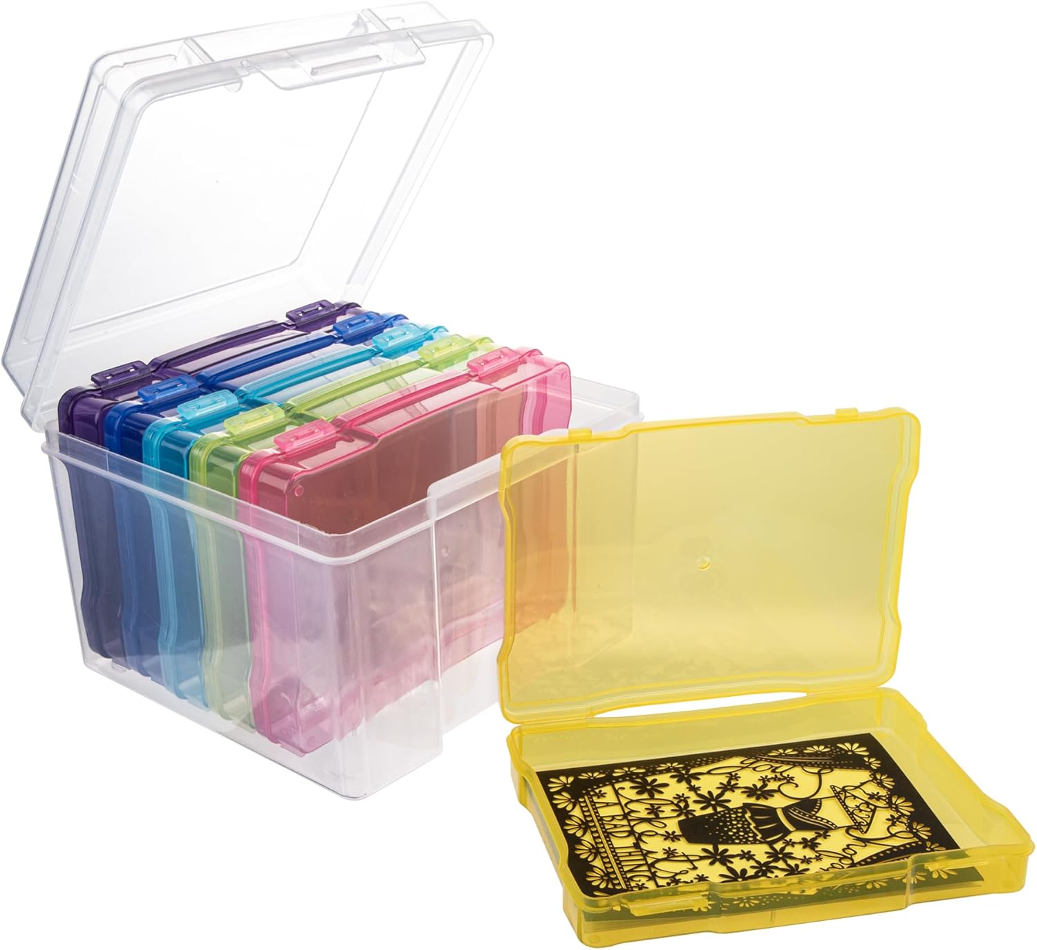 Amazon.com: WRVCSS Photo Storage Box 5" x 7",6 Inner Photo Case Photo ...