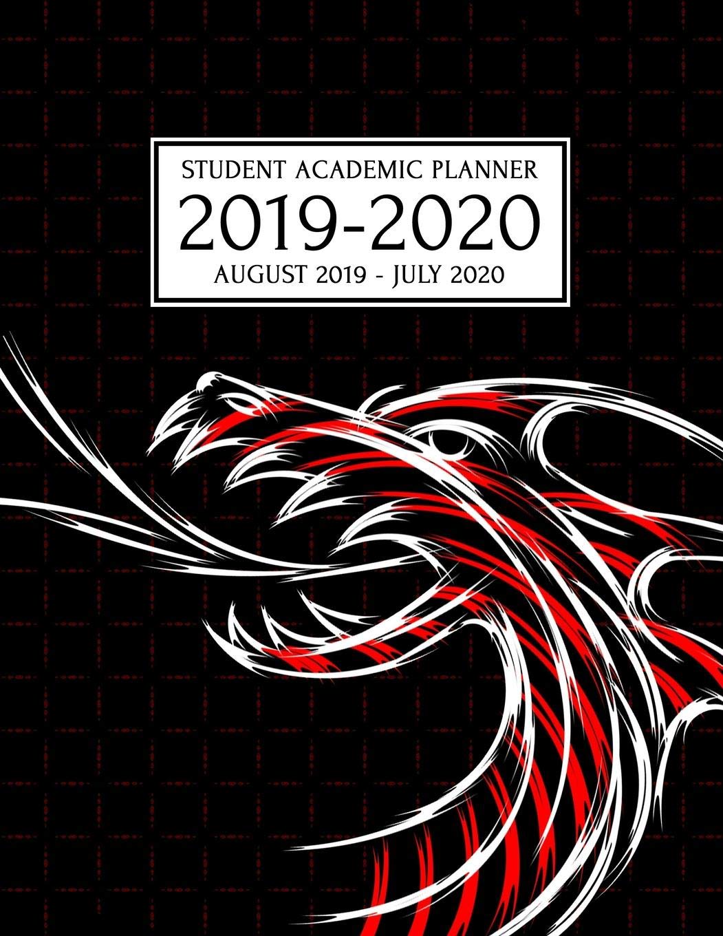 Student Academic Planner 2019-2020: Cool Dragon Design School ...