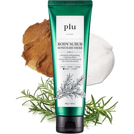 Amazon.com: PLU Original Walnut Body Scrub Polish - Rosemary Herb ...