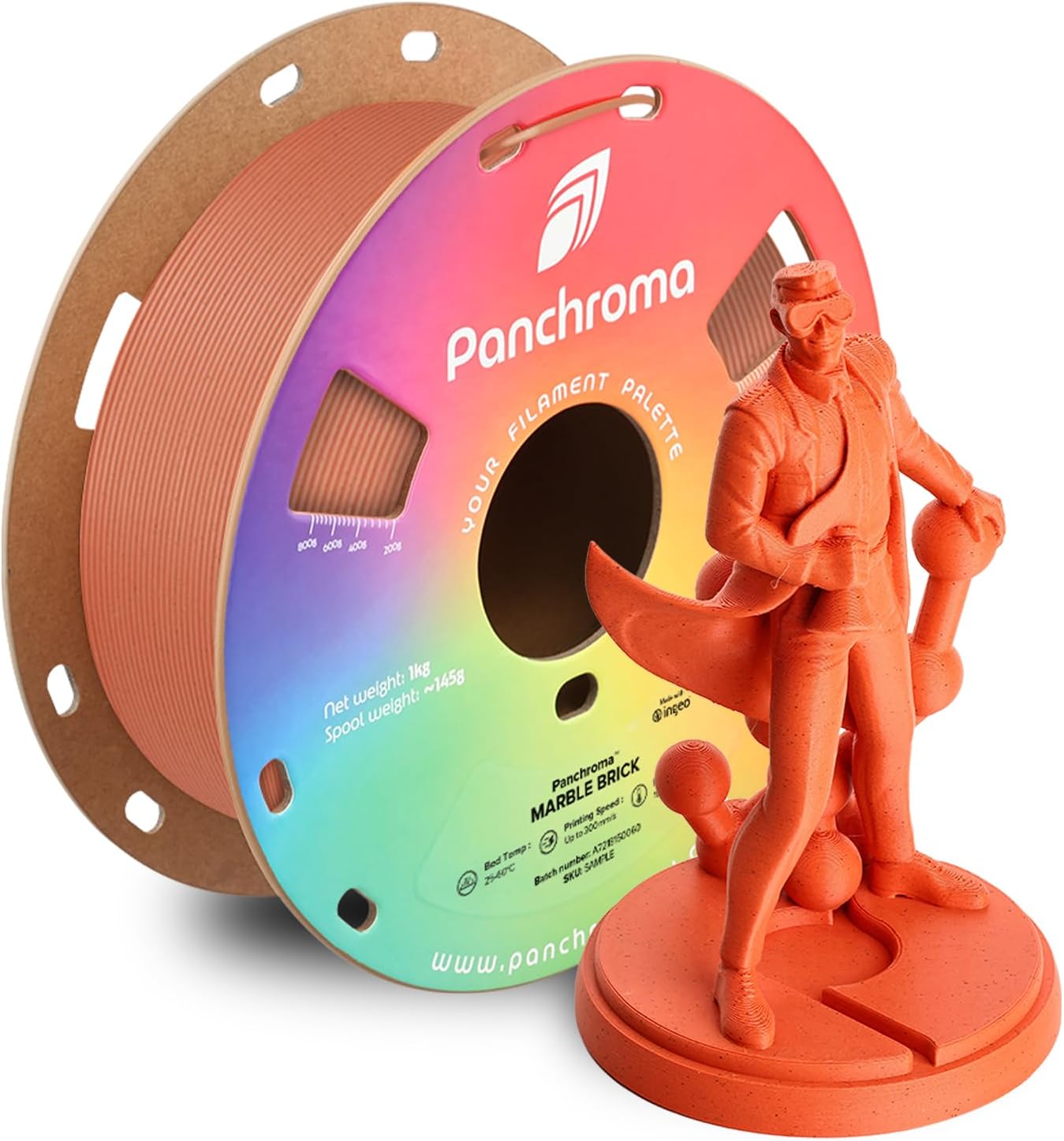 Polymaker Panchroma Marble PLA Filament, Marble Brick 1.75mm 1kg 3D ...