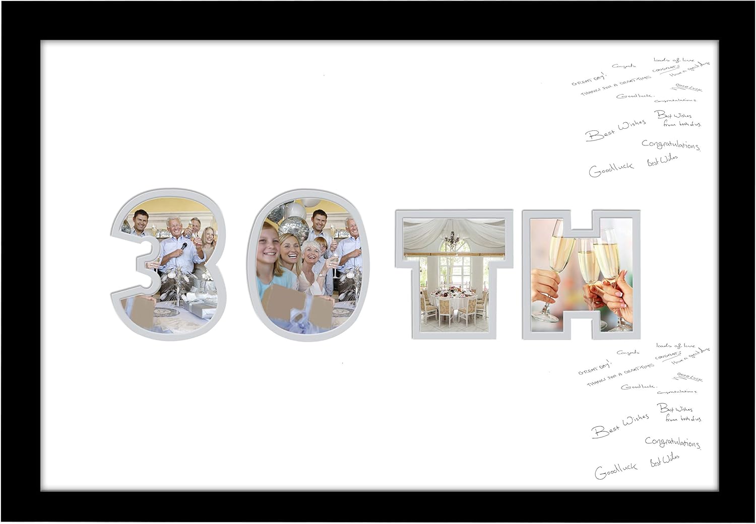 Photos in a Word 30th Birthday Pearl Wedding Anniversary Personalised ...