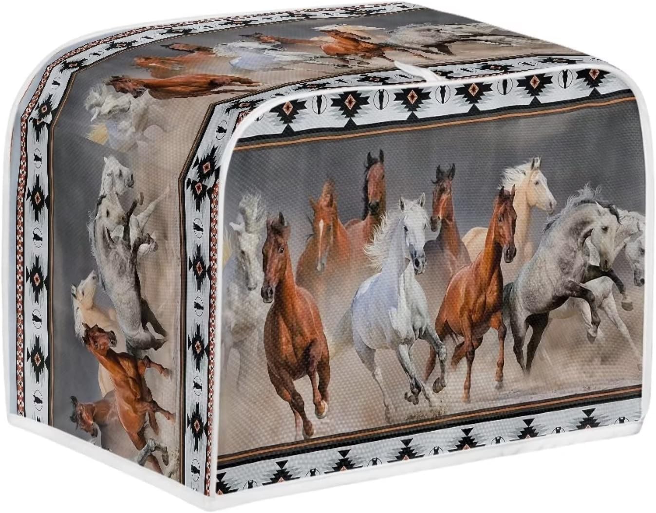 Amazon.com: Hinthetall Western Horse 2 Slice Toaster Cover Appliance ...