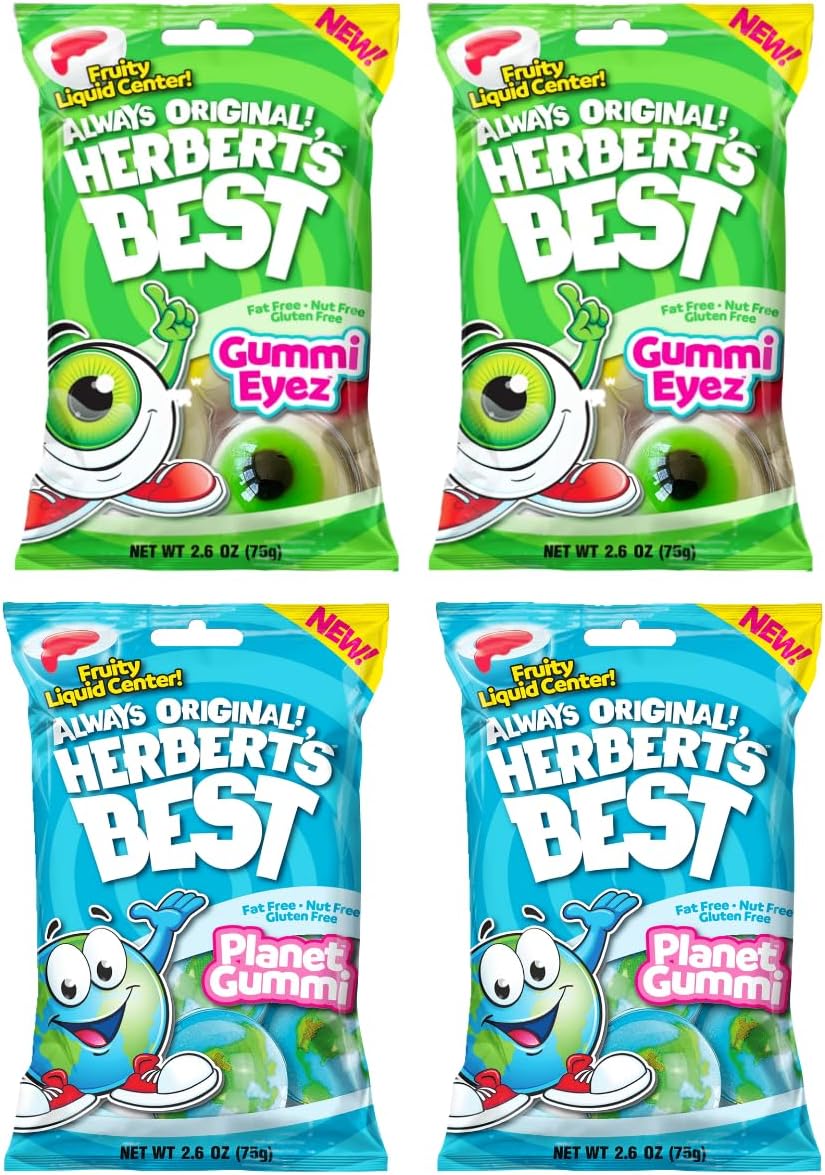 Amazon.com : Efrutti Planet Gummies and Gummy Eyeballs (Pact of 4 ...