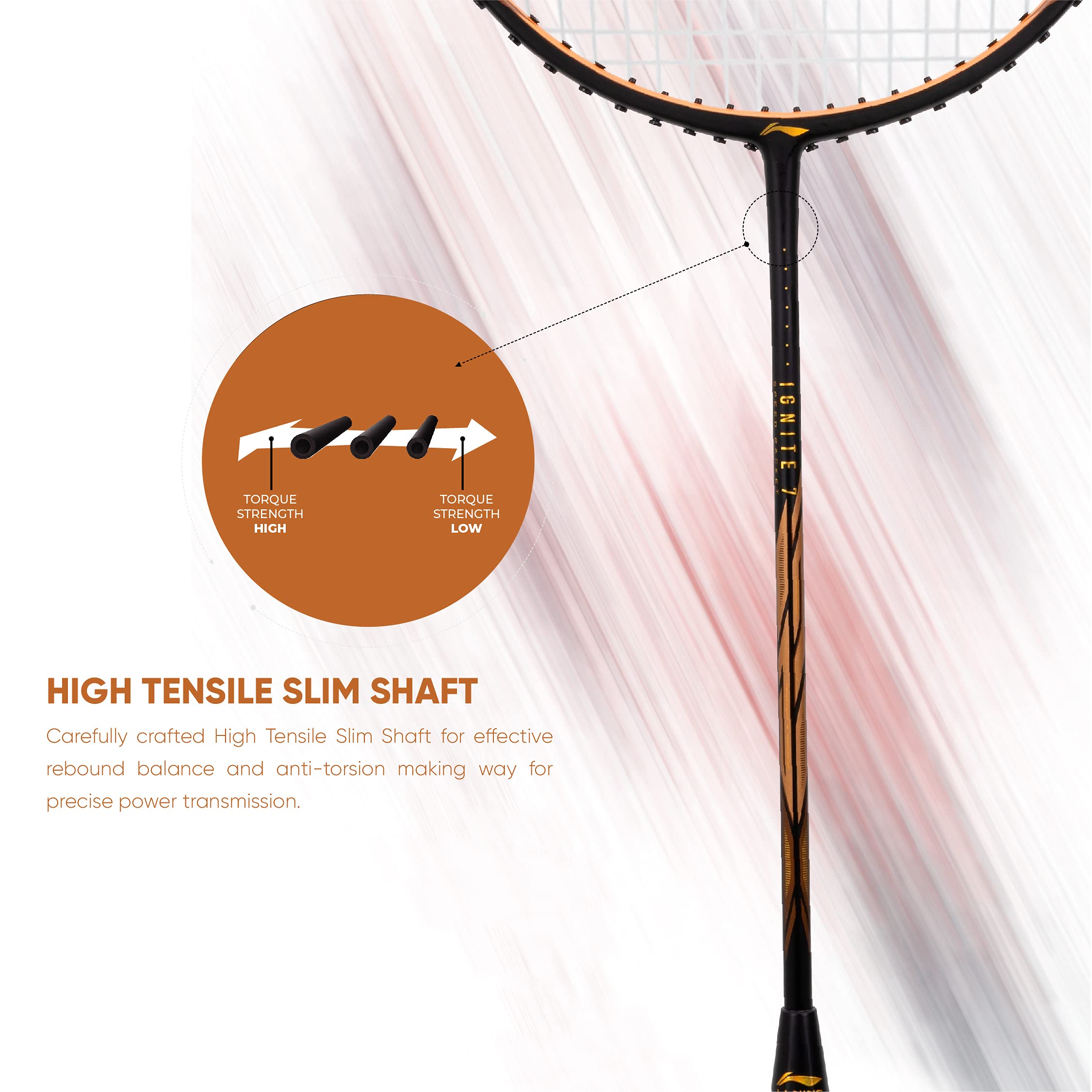 Snapklik.com : Li-Ning G-Force Superlite Ignite 7 (Black/Gold) Carbon ...