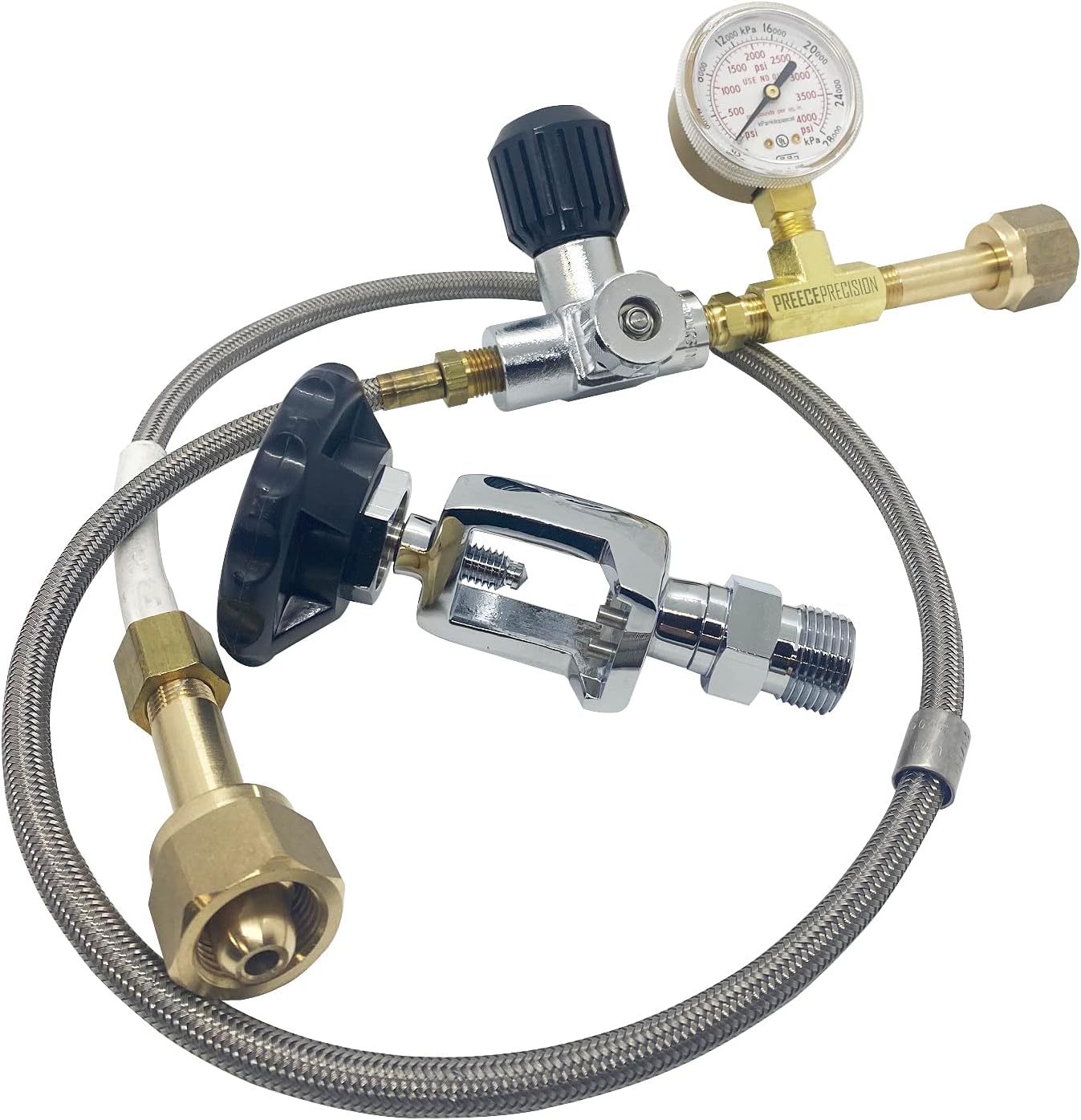 Amazon.com: SUPER Deluxe Oxygen Transfill Hose Adaptor with valve and ...