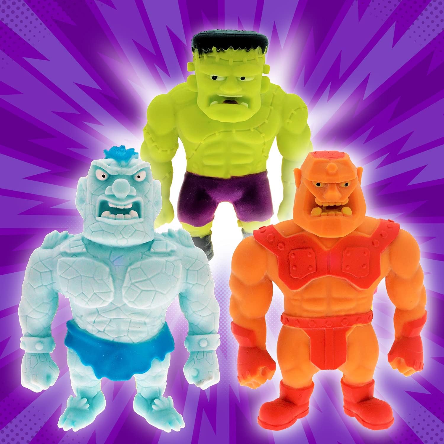 Buy JA-RU Stretchy Monster Toy 3.5 Tall (1 Monsters Assorted) Halloween ...