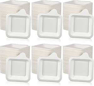 Remerry 1000 Pcs Small Paper Plates Small Disposable Plates Paper Bulk ...