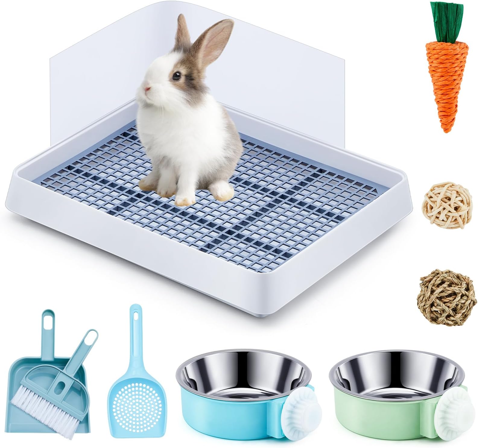 Amazon.com : Uiifan 10 Pcs Rabbit Litter Box Trainer with Hanging Pet ...