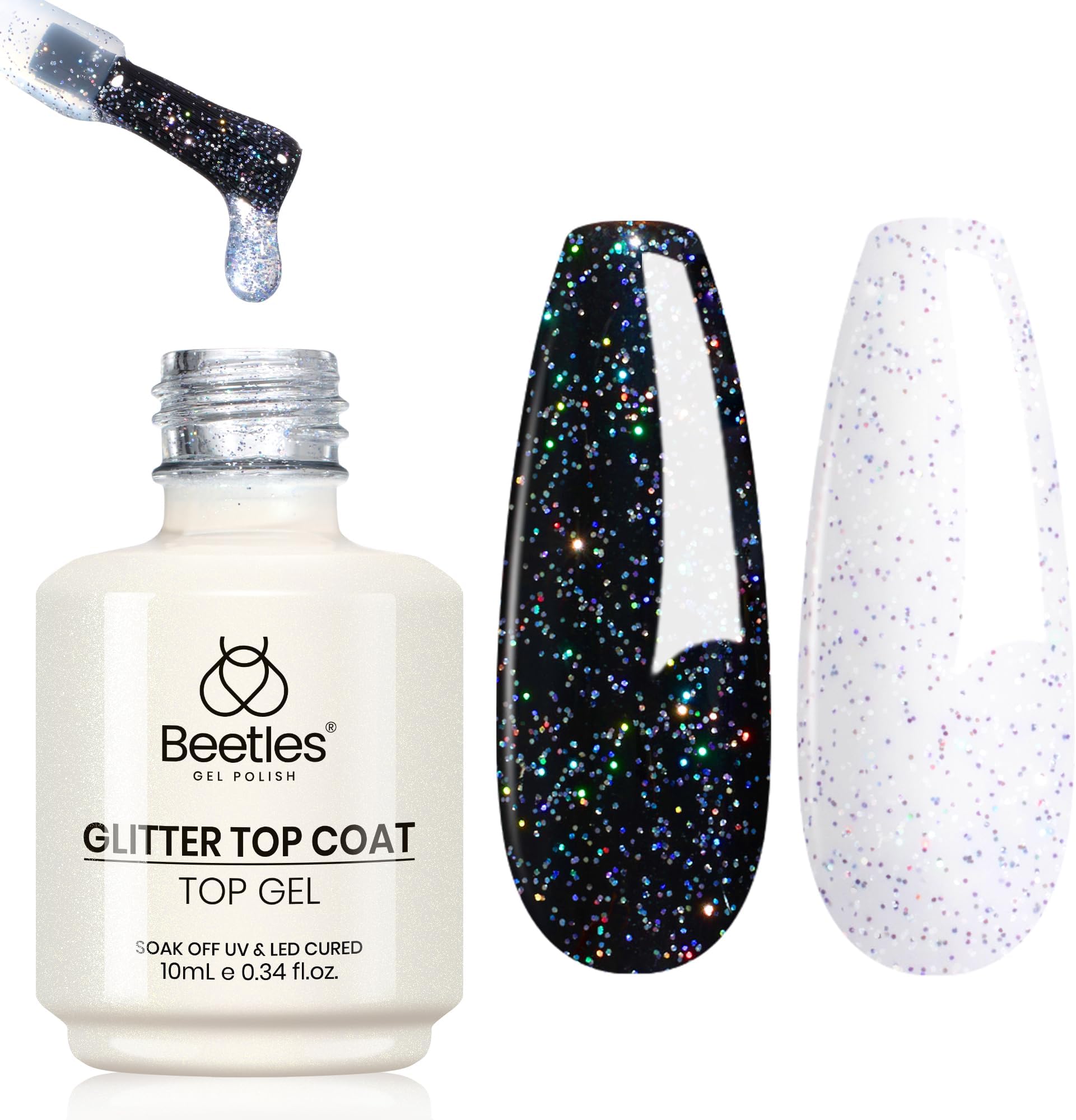 Amazon.com : SUPWEE Pearl Gel Polish 6 Colors Shimmer Glitter Gel Nail ...