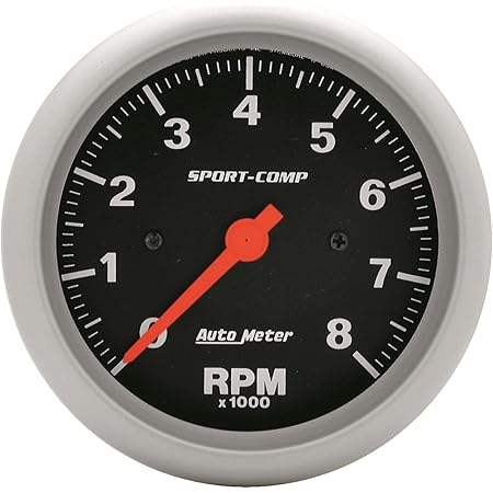 Amazon.com: Auto Meter 4497 Ultra-Lite In-Dash Electric Tachometer,3. ...