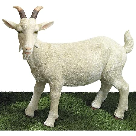 Amazon.com: Bits and Pieces - Realistic Goat Statue - Lifelike Durable ...