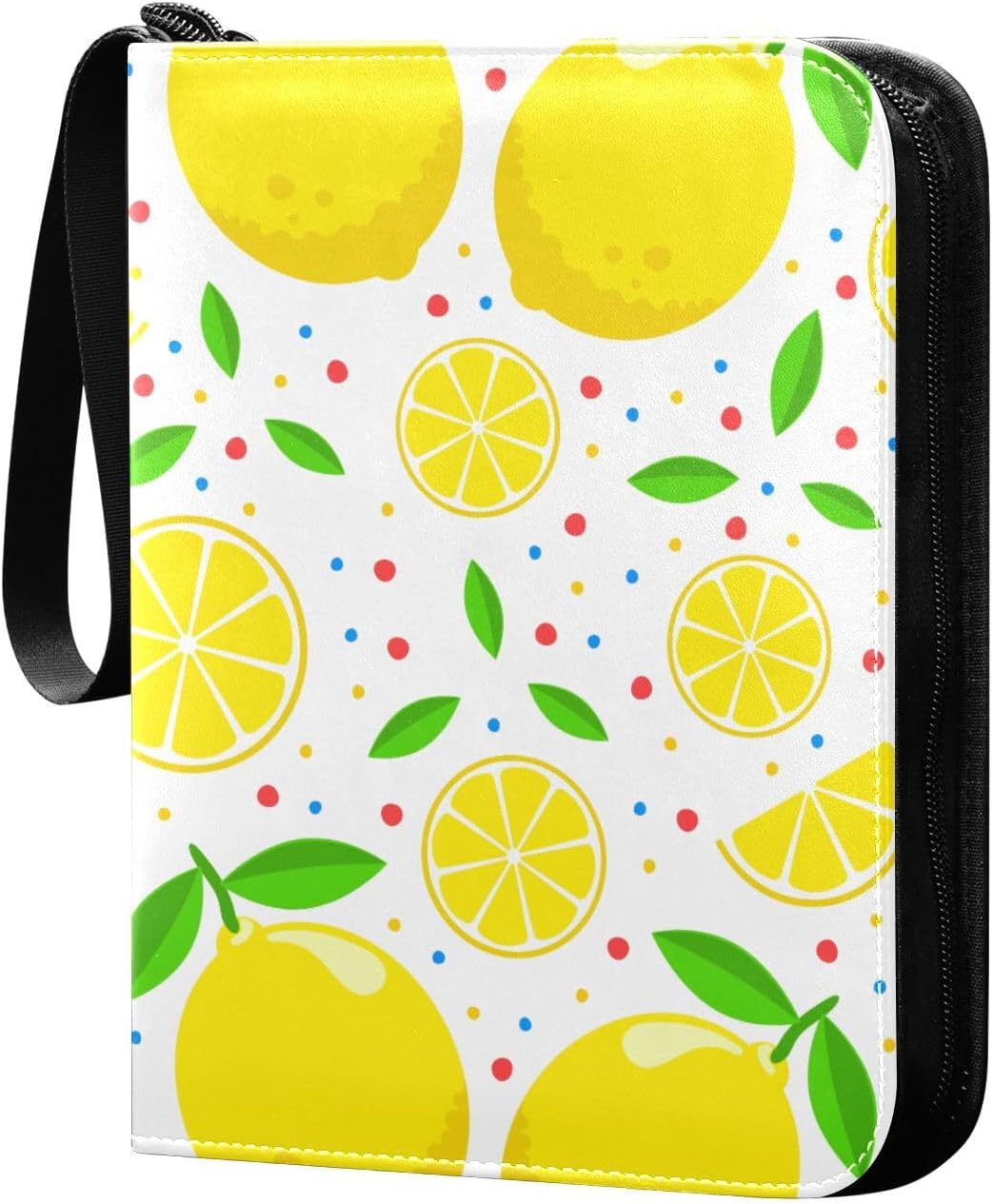 Lemons Trading Card Binder 4-Pocket Game Cards Album Folder PU Cover ...