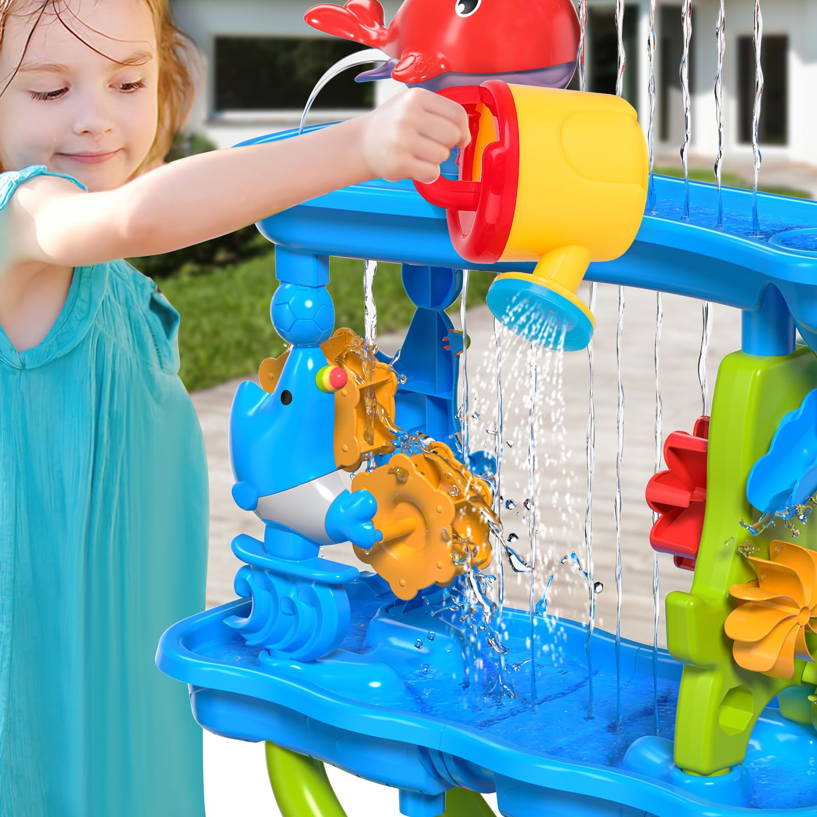 Snapklik.com : Sand Water Table For Kids 3-5,Tier Sand Water Table ...