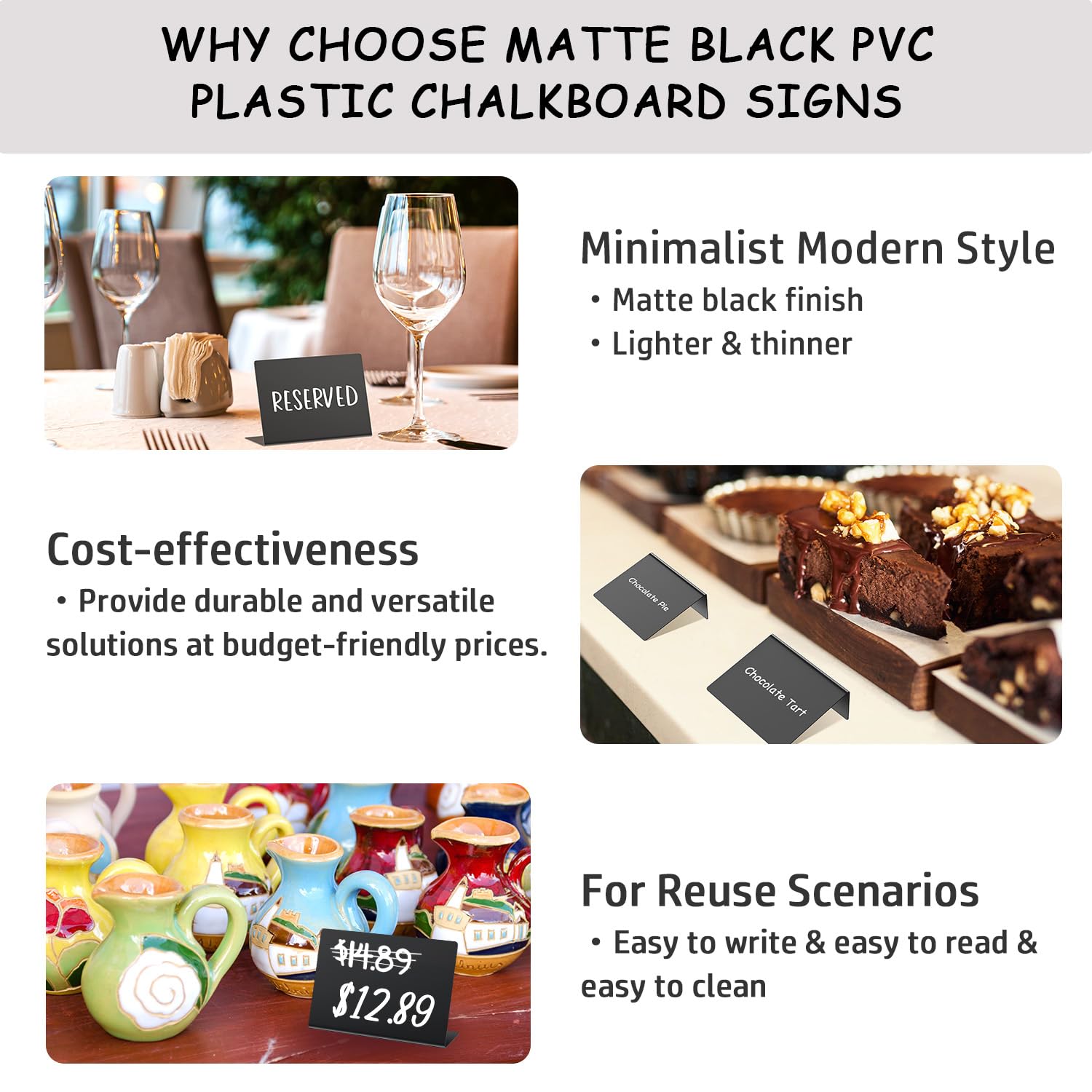 Snapklik.com : 12 Pcs 4x3 Small Food Labels For Party Buffet - Mini ...