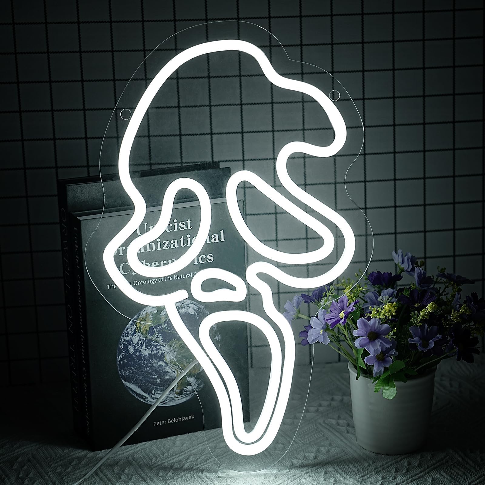 Amazon.com: No You Hang Up Halloween Pink Ghost Wooden Signs for ...