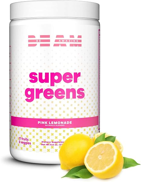 Amazon.com: BEAM be Amazing Super Greens Powder with Prebiotics ...