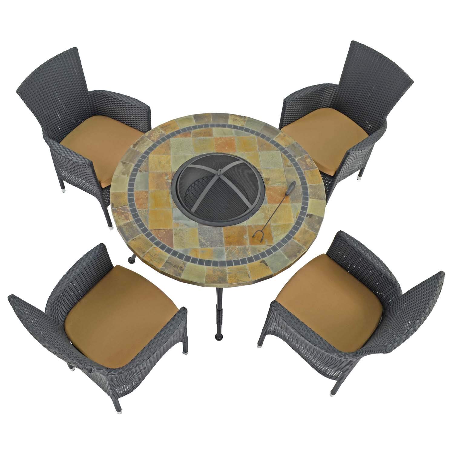 Bosmere D770 STORM BLACK Small Square Fire Pit Cover: Amazon.co.uk ...