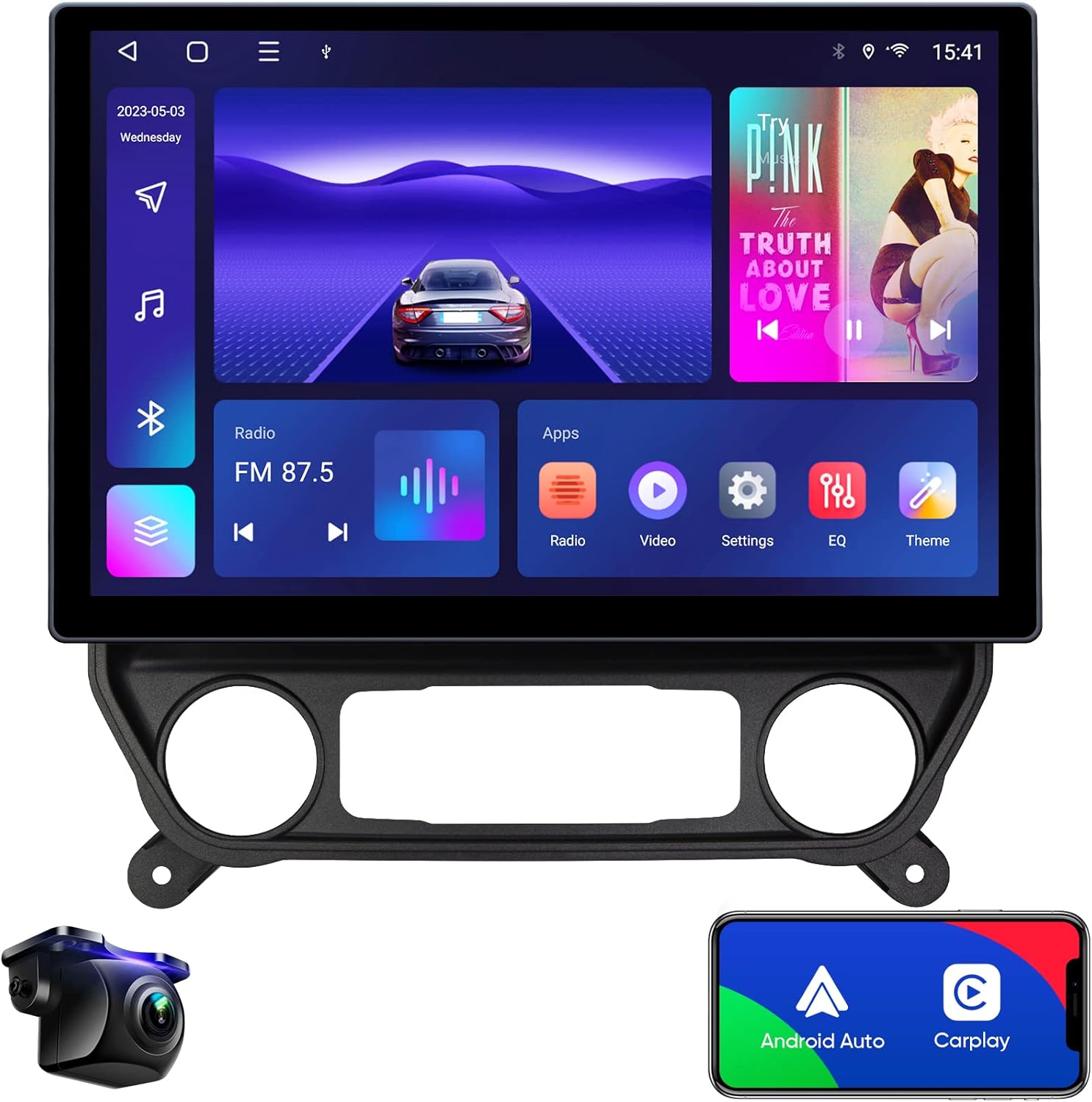 Amazon.com: 13.1 Inch Android Car Stereo for Chevrolet Silverado GMC ...