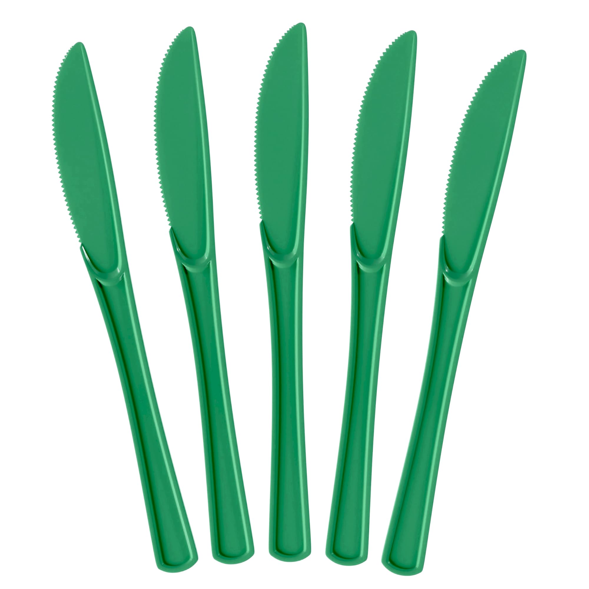 Amazon.com: Exquisite Green Plastic Knives 50 Pcs Green Knives ...