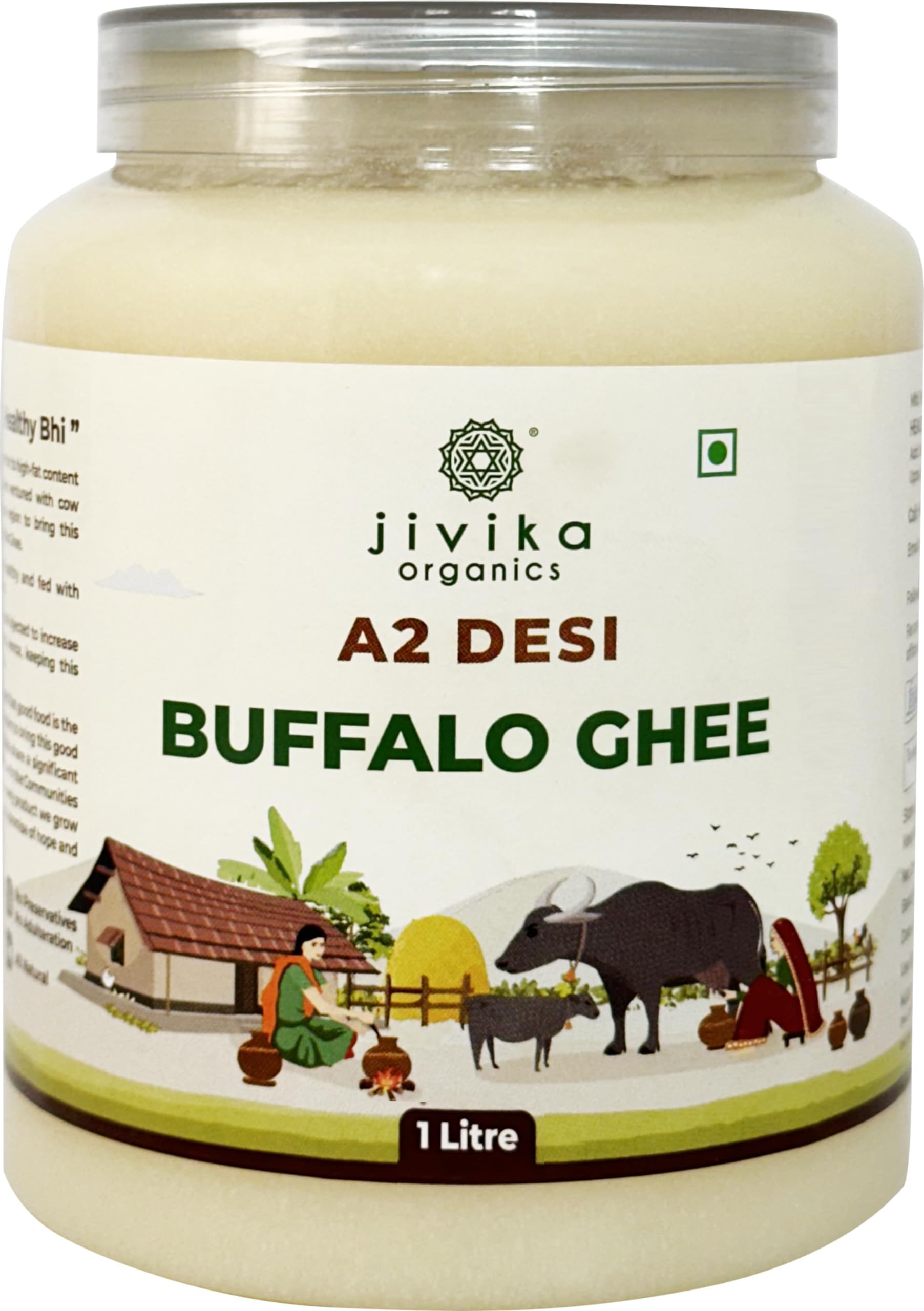 Amazon.com : A2 Buffalo Ghee, Ghee, Bilona Ghee, Buffalo Ghee, Jivika ...