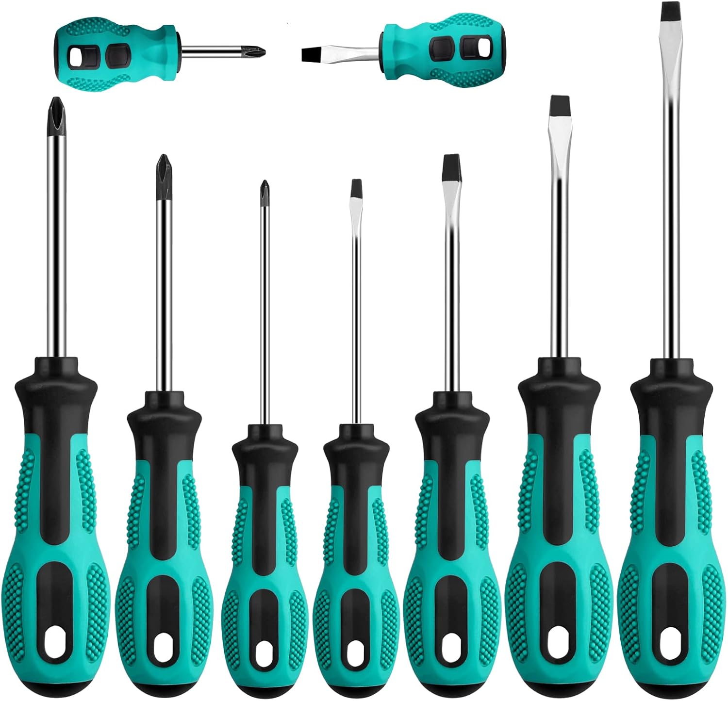 VORXEON 9Pcs Screwdriver Set, Heavy Duty Magnetic Screwdrivers ...