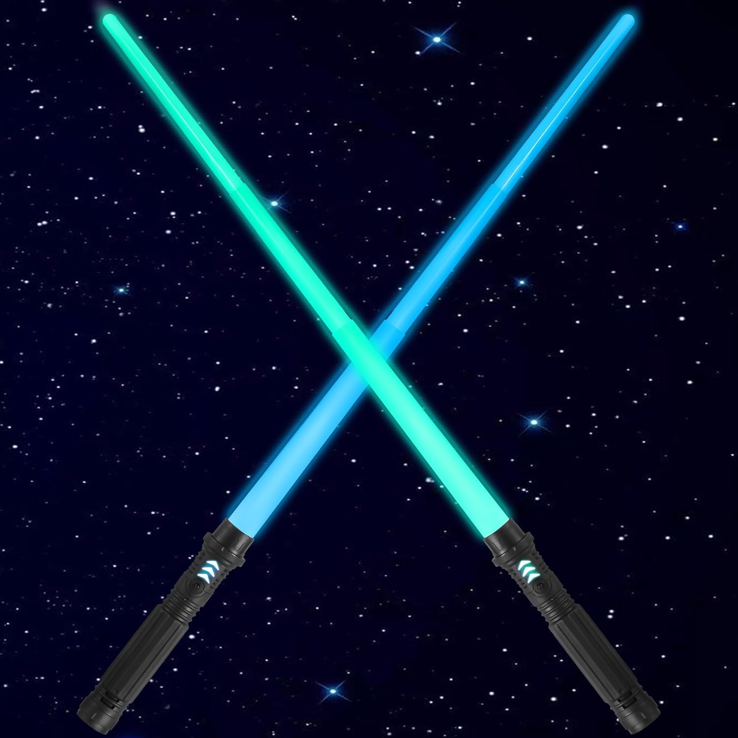 Amazon.com: JOYIN Extendable 2-in-1 LED Sword Black Handle, 2 Pcs ...