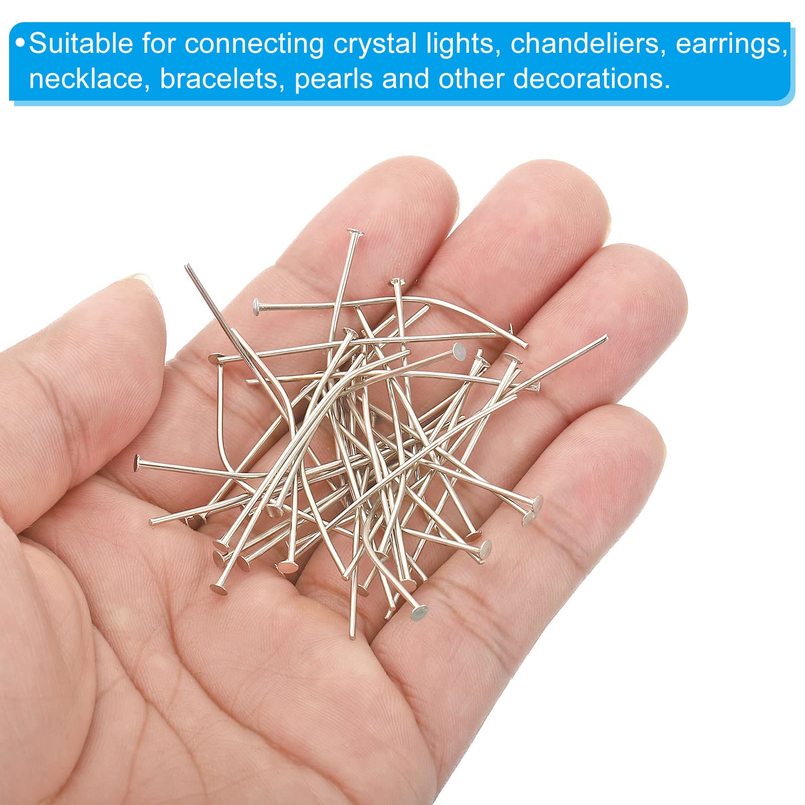 Crystal Bead Fasteners PATIKIL Chandelier Connector Clips 200-Pack ...
