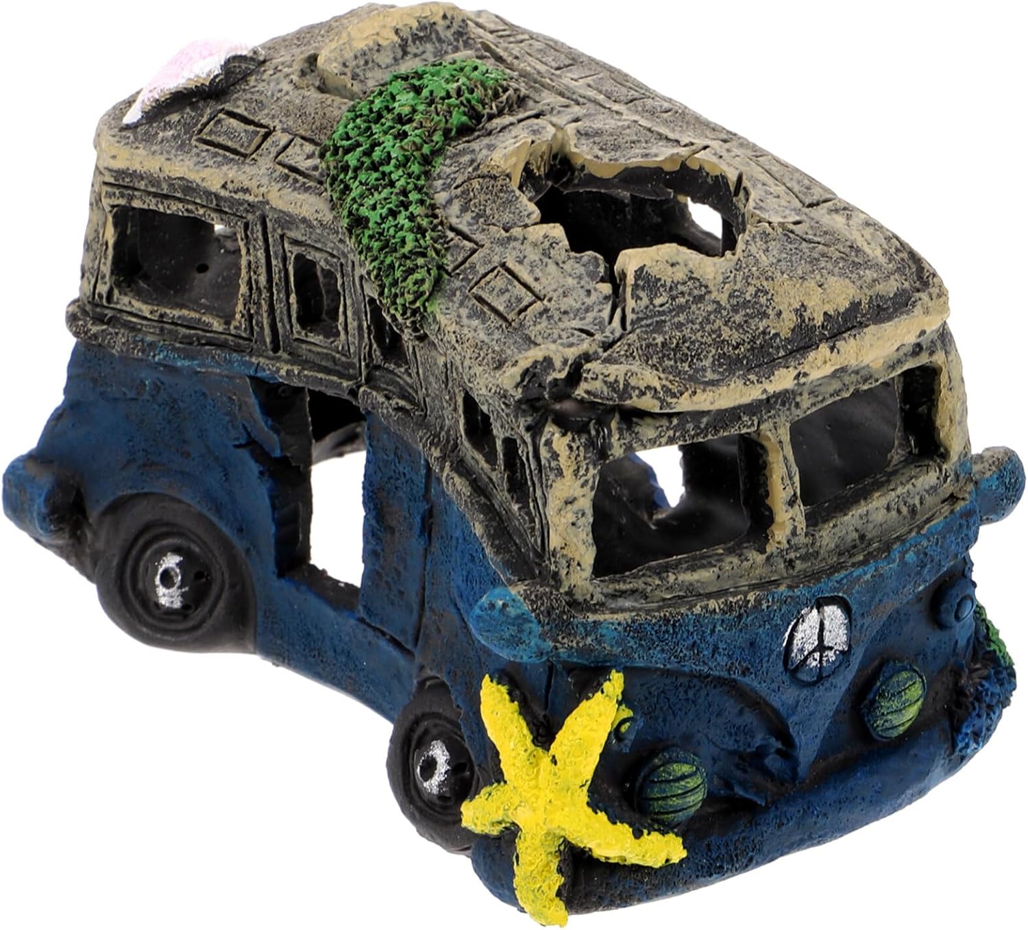 Amazon.com: POPETPOP Aquarium Bus Decorations, Underwater Resin ...