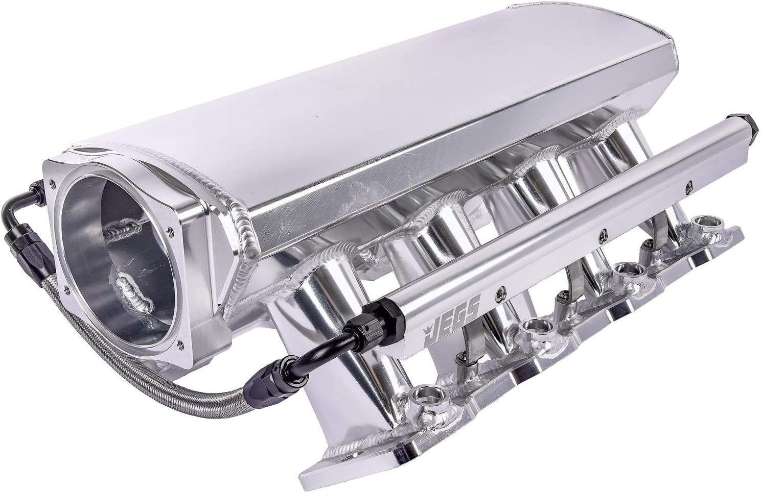 Amazon.com: JEGS 513062 Fabricated Polished Aluminum Intake Manifold ...