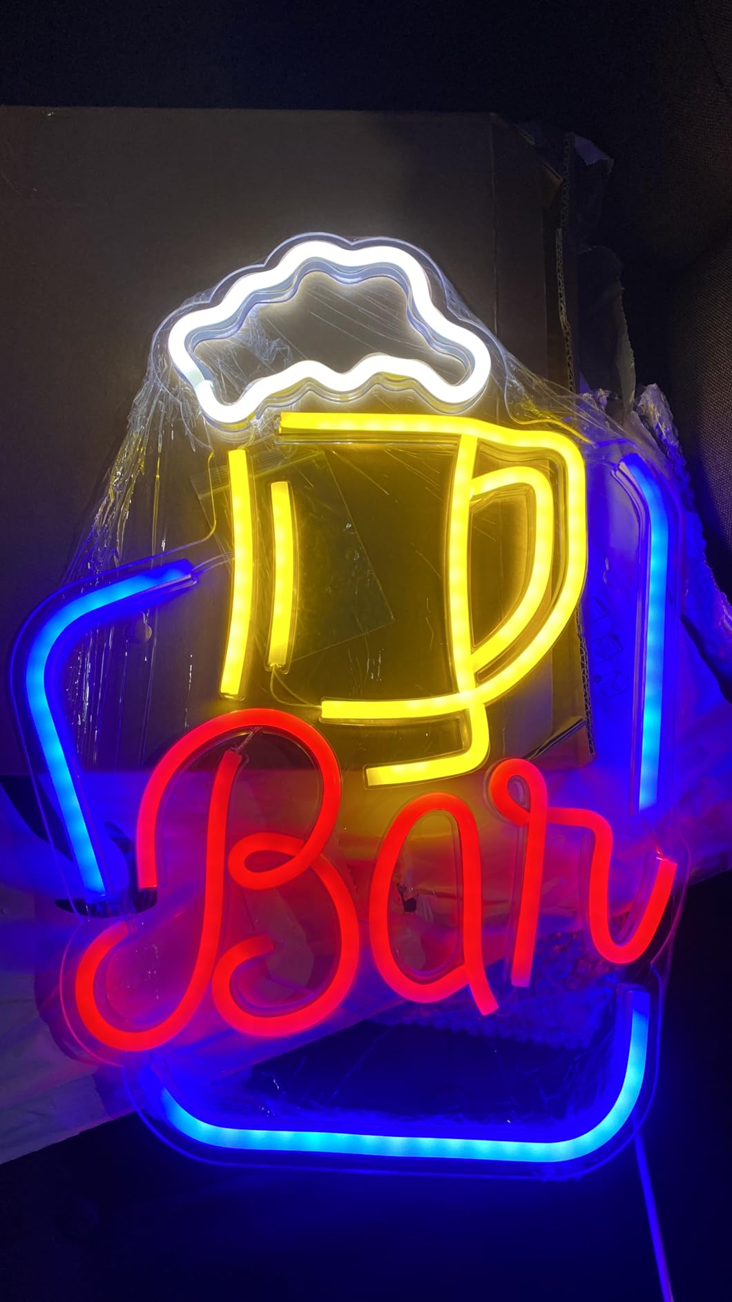 FITNATE - Letrero de Barra de Neón, con Luz Led de Neón Ajustable ...