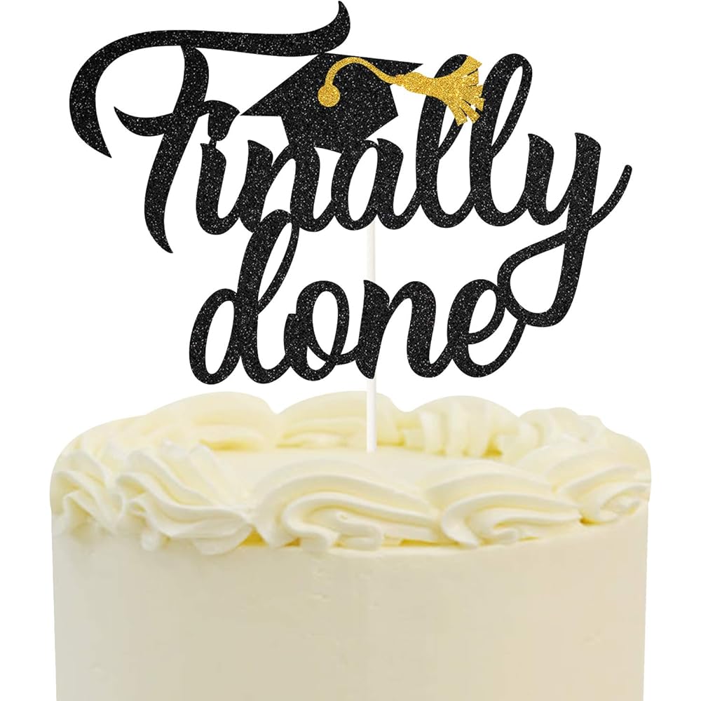 $1/mo - Finance Finally done Cake Topper, Graduate Party, Graduation ...