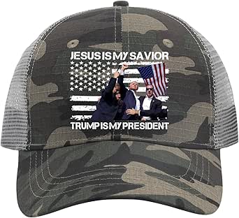 President Trump Hat Trump Tucker Hat 2024 Jesus Is My Savior Trump Is ...