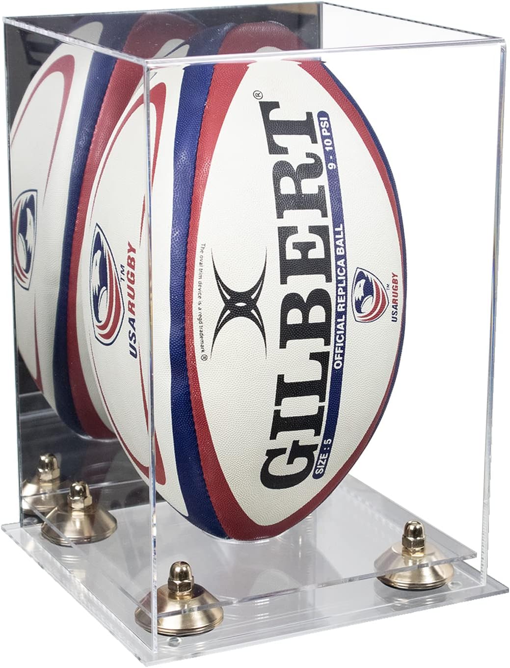 Amazon.com: Better Display Cases Acrylic Rugby Ball Display Case ...