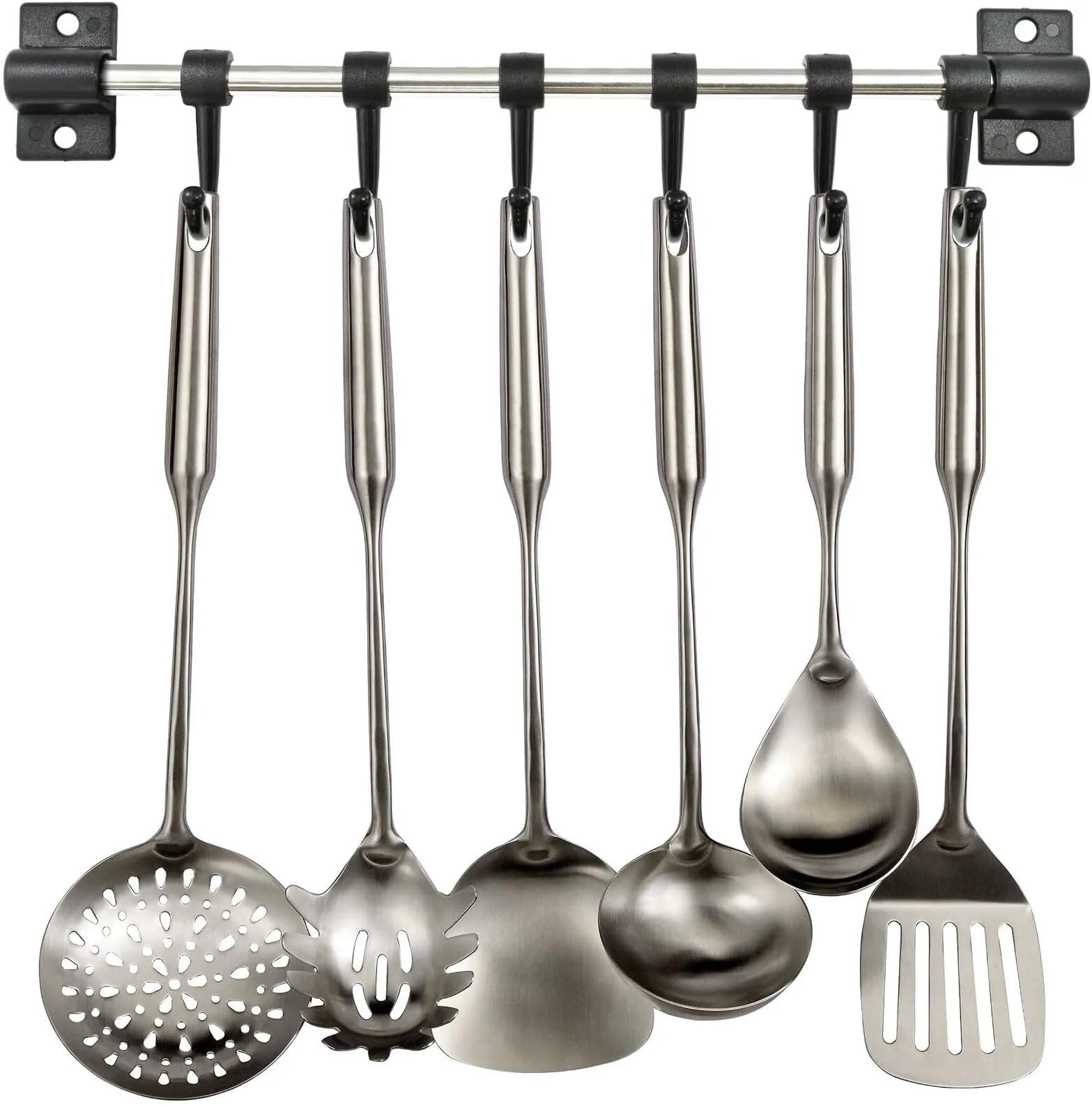 Youyijia Stainless Steel Wall Mounted Utensil Rack With 12 Removable ...