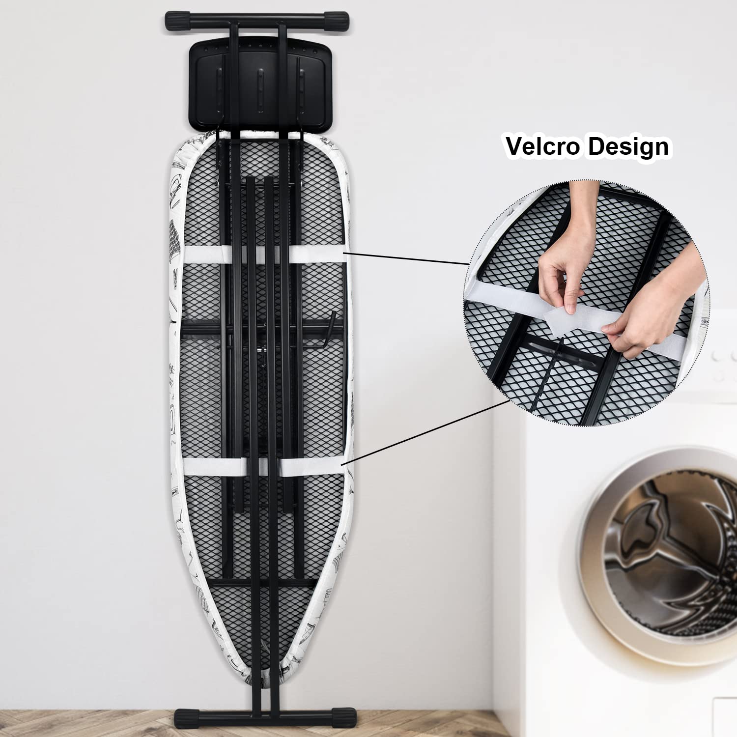 Snapklik.com : Duwee 15x48 Inch Heat Resistance Metallic Ironing Board ...