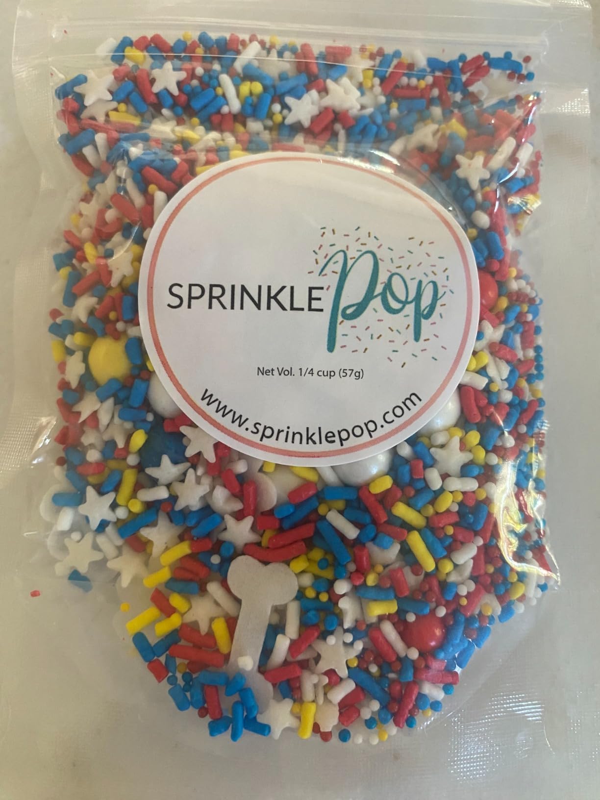 Amazon.com: Hero Dogs Sprinkle Mix | Red Blue Yellow White Sprinkles ...