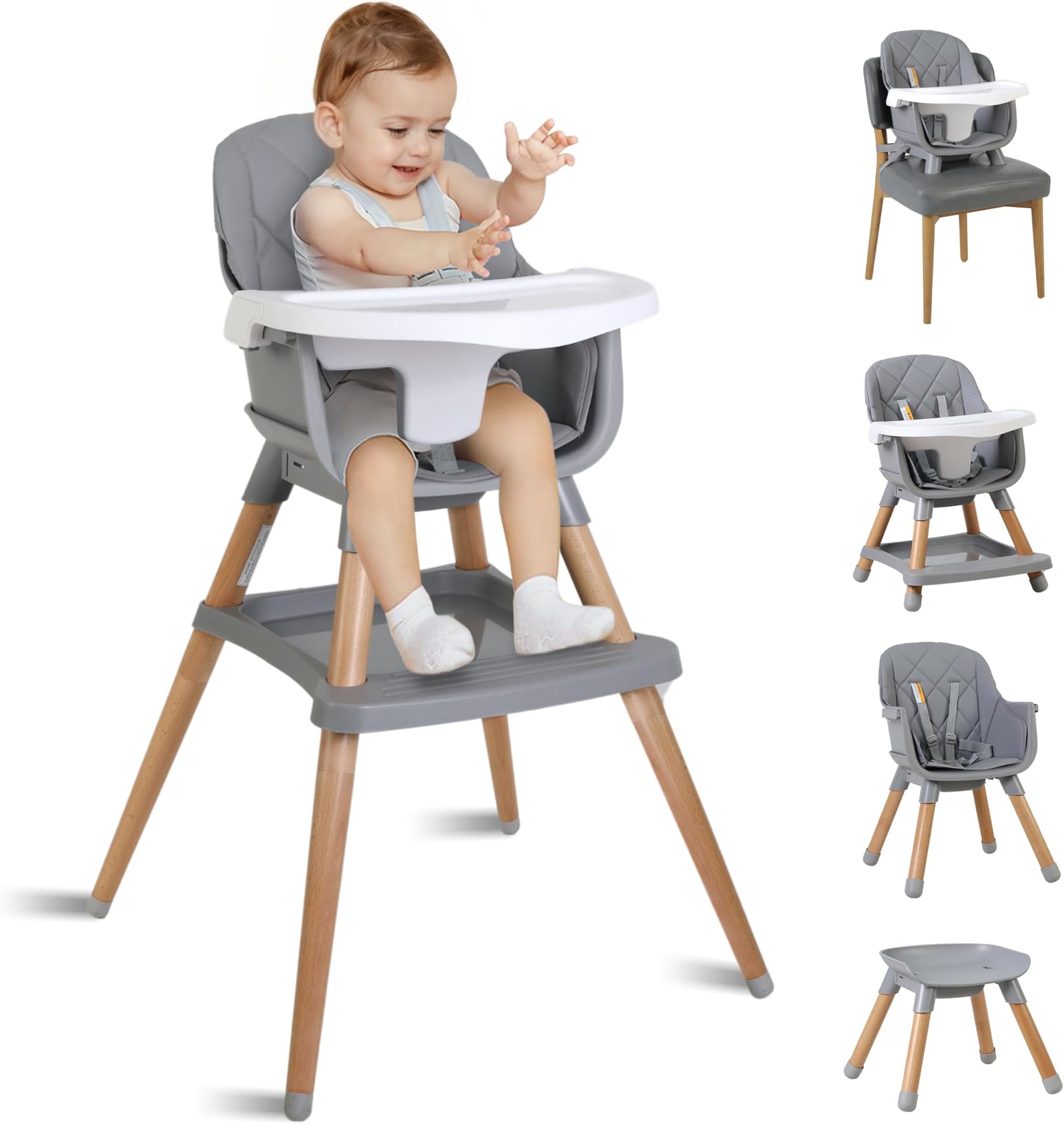 Amazon.com : Jeep Milestone 6-in-1 High Chair by Delta Children - High ...