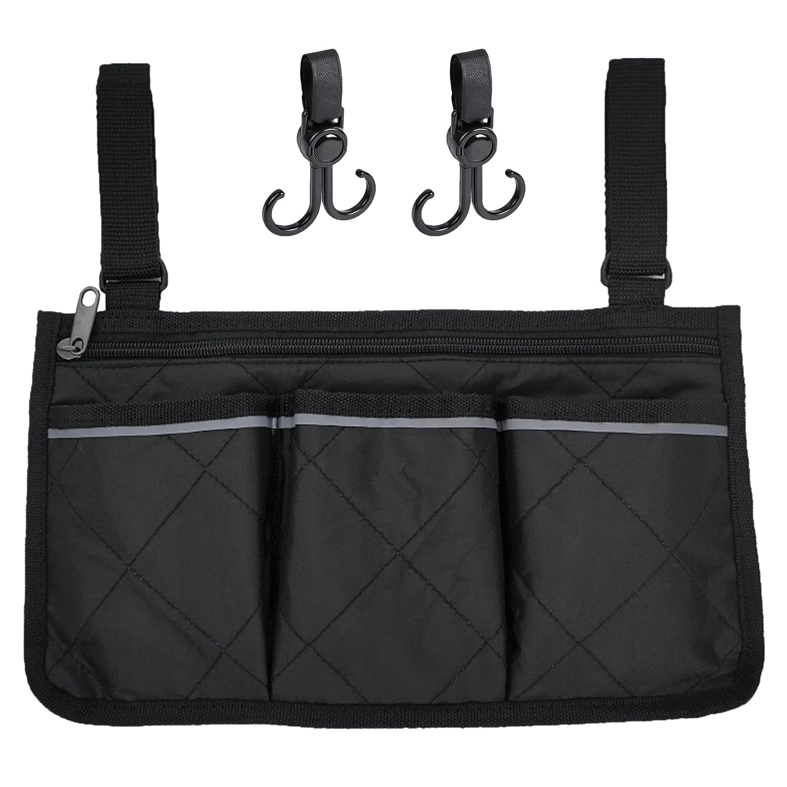 Wheelchair Side Bag, Wheelchair Bag Waterproof with Pockets Wheelchair ...