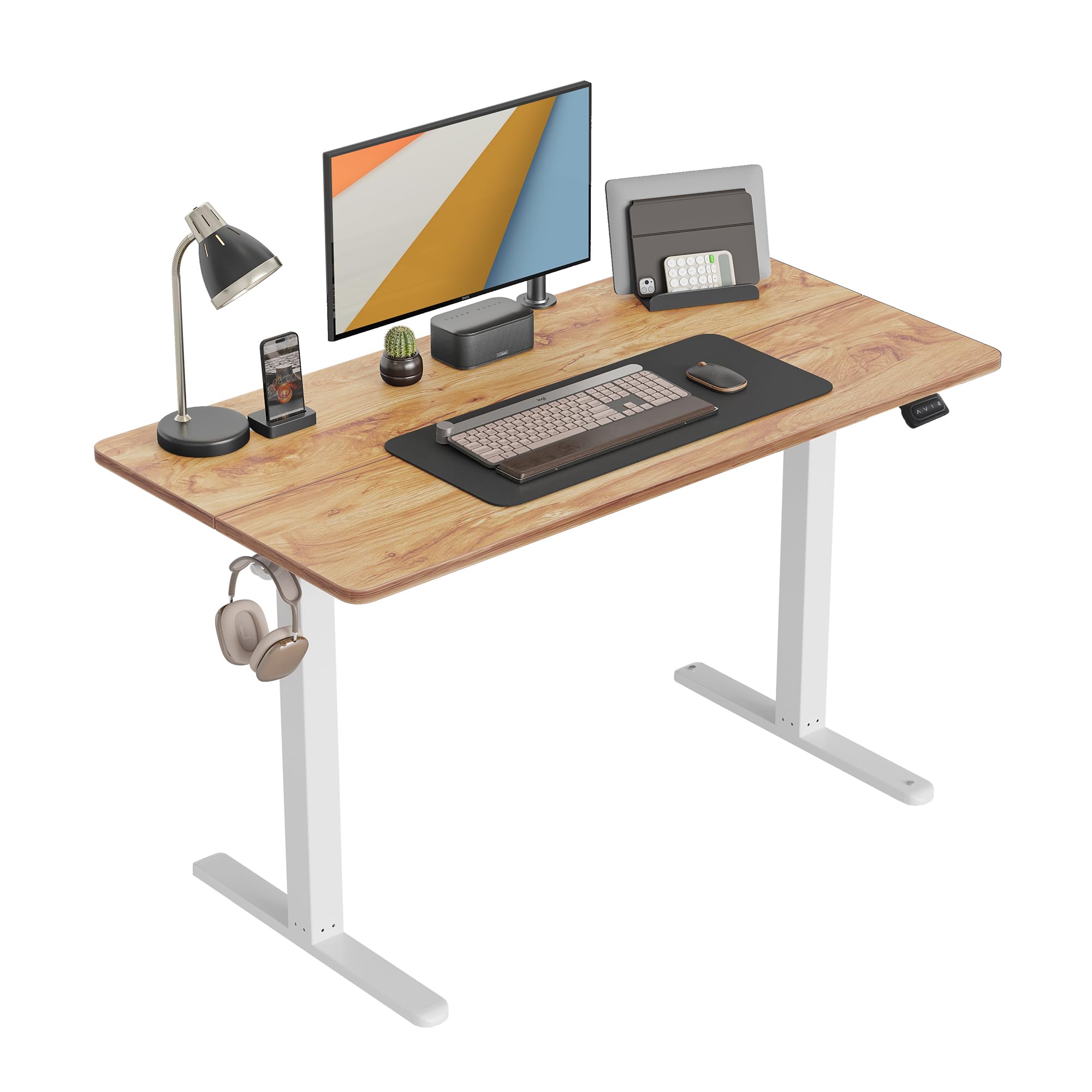 Snapklik.com : Electric Standing Desk, 40 X 24 Inches Height Adjustable ...