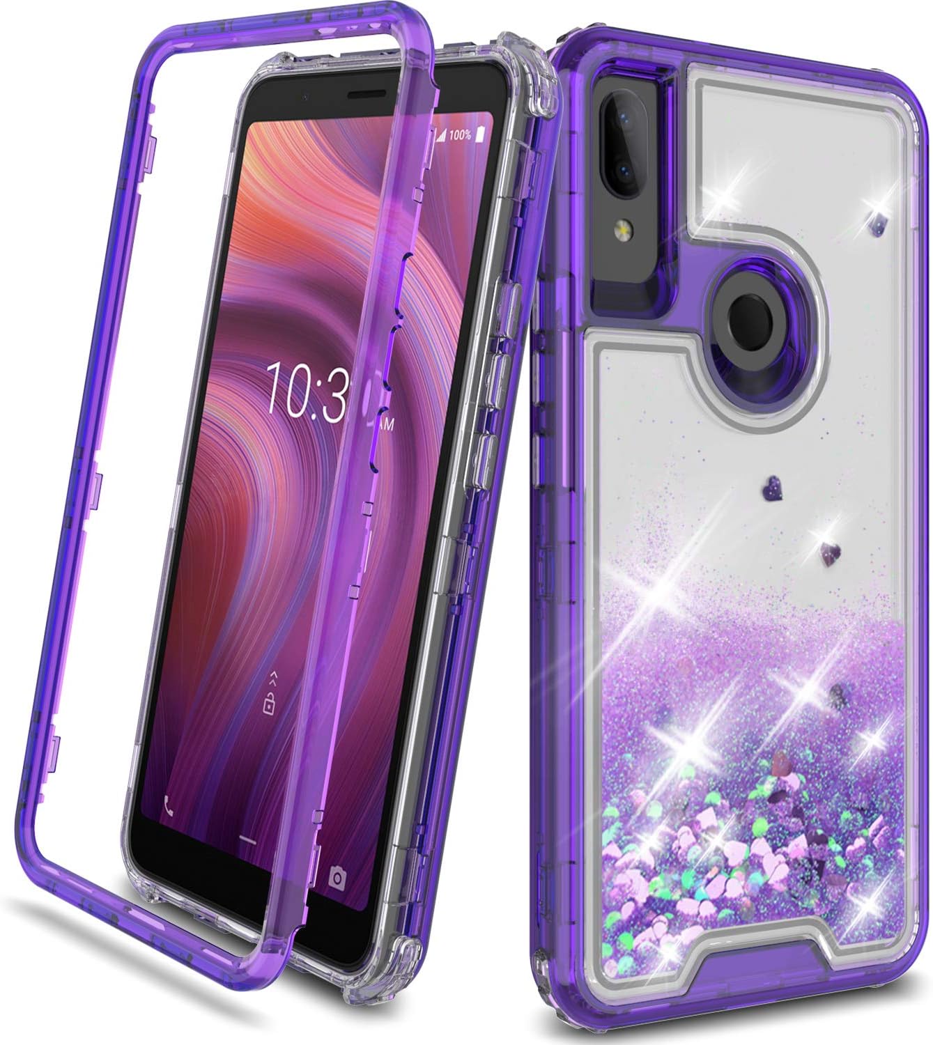 Amazon.com: AMPURSQ Case for Alcatel 3V(2019),Alcatel 5032W Case Clear ...