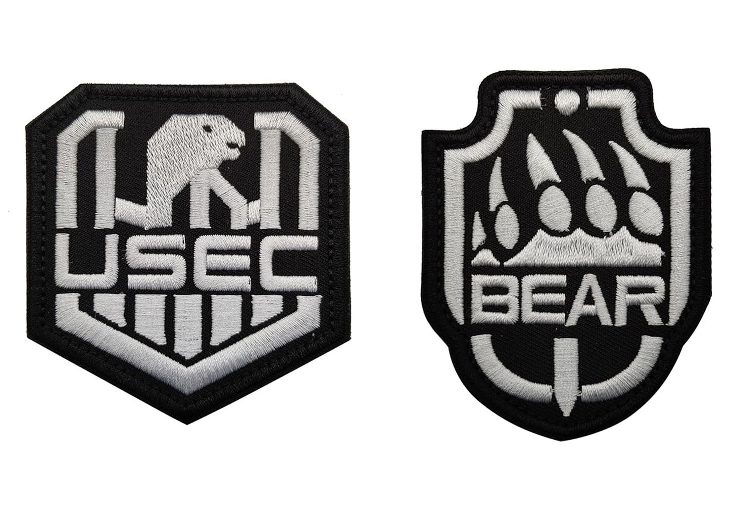 2pcs Bear & USEC Escape from Tarkov Embroidery Tactical Military Emblem ...