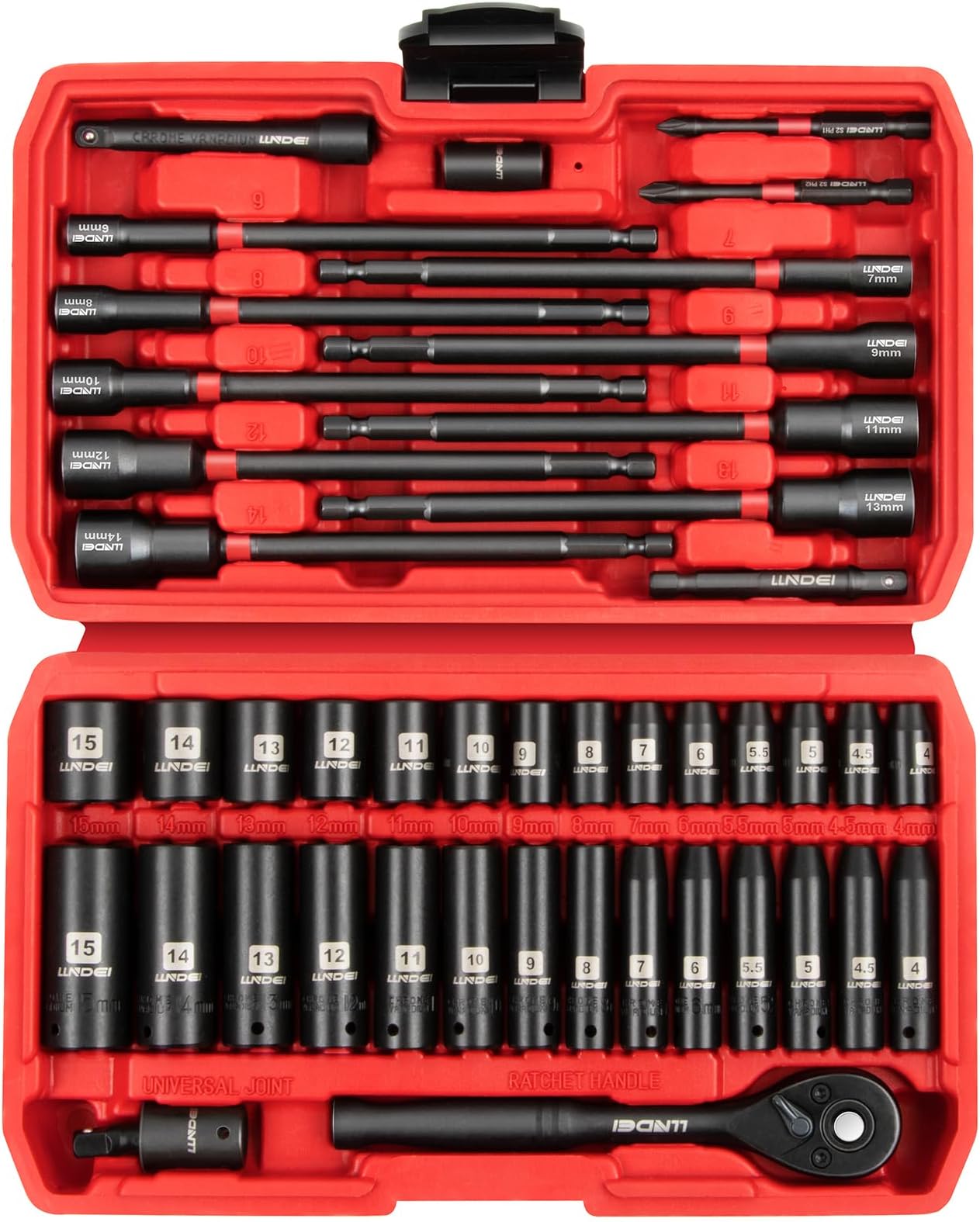 Steel Vision 3/8" Drive SAE & Metric Impact Socket Set – Deep ...