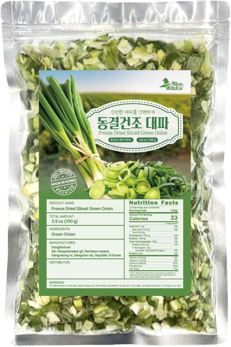 Amazon.com : NICE WITHC'S Freeze Dried Green Onion 3.5 ounces (100g ...