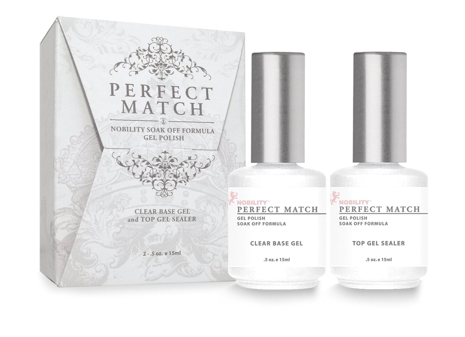 Amazon.com : LeChat Perfect Match DUAL SET Soak Off Gel Polish Base Gel ...