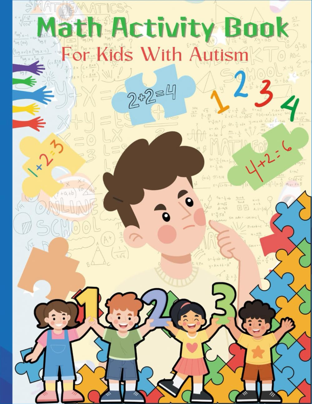 Math Activity Book For Kids With Autism: children's with autism Learn ...