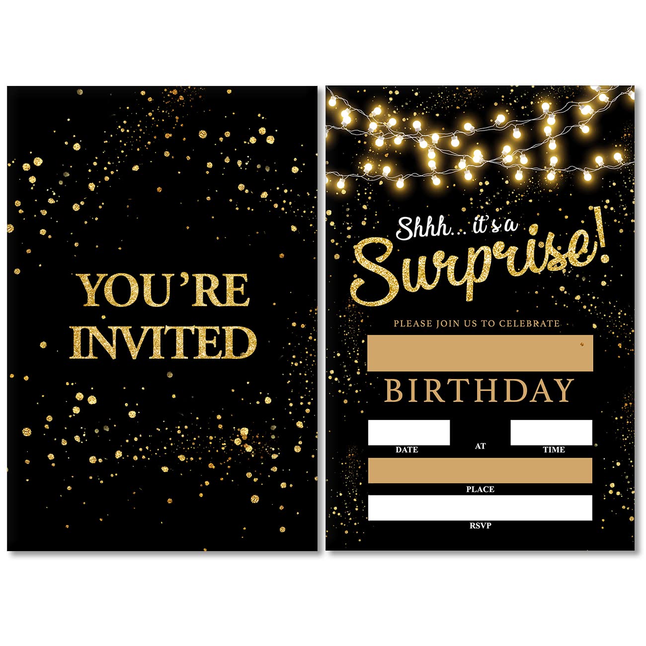 Surprise Birthday Party Invitations For Men