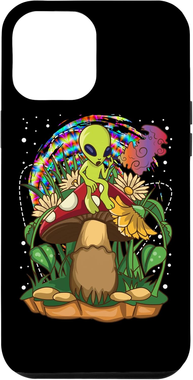 Amazon.com: iPhone 15 Plus Funny Magic Mushroom Alien Trippy Shroom LSD ...